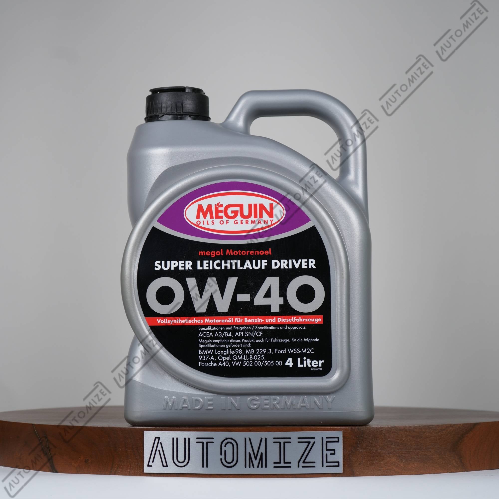 Meguin Super Leichtlauf Driver SN/CF 0W-40 [9065] (4l) - Automize